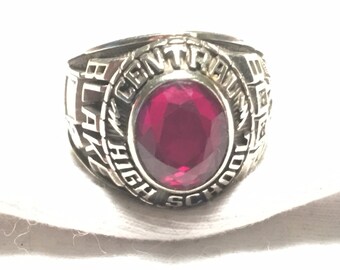 10k Gold Class Ring - Etsy