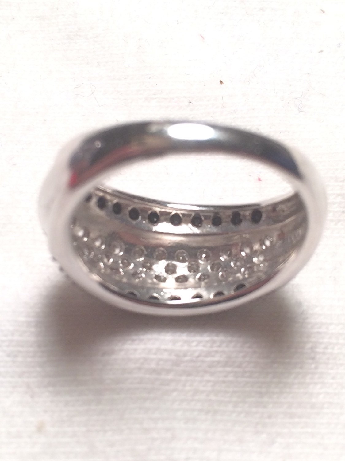 Meda 14k Solid White Gold Ring With CZ Size 6.25 R136 - Etsy UK