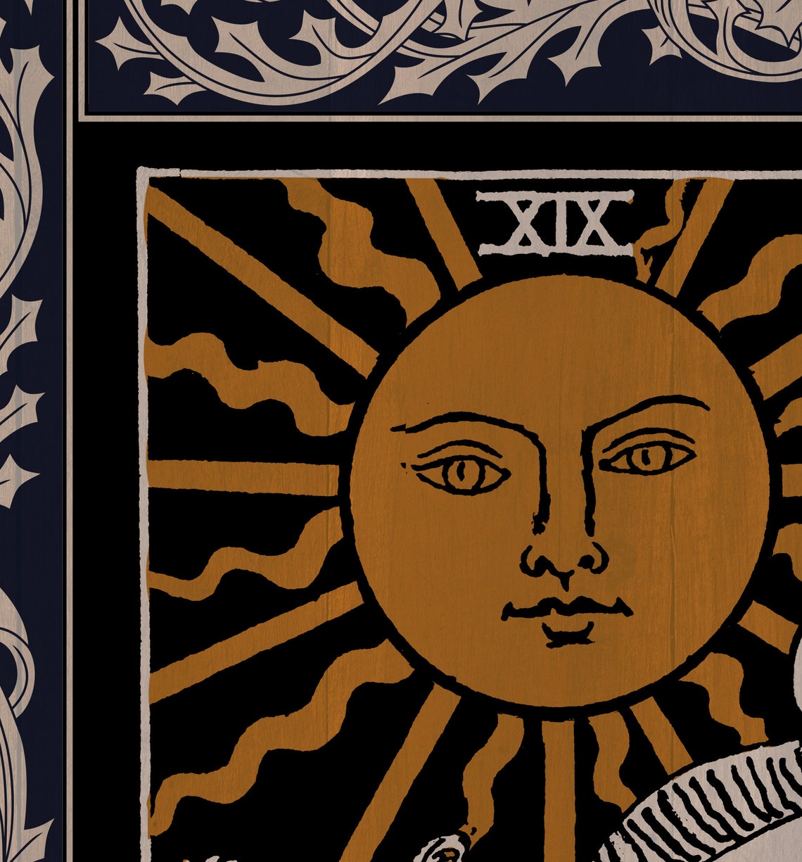 Vintage Sun Tarot Print Sun Tarot Poster Art Deco Tarot - Etsy