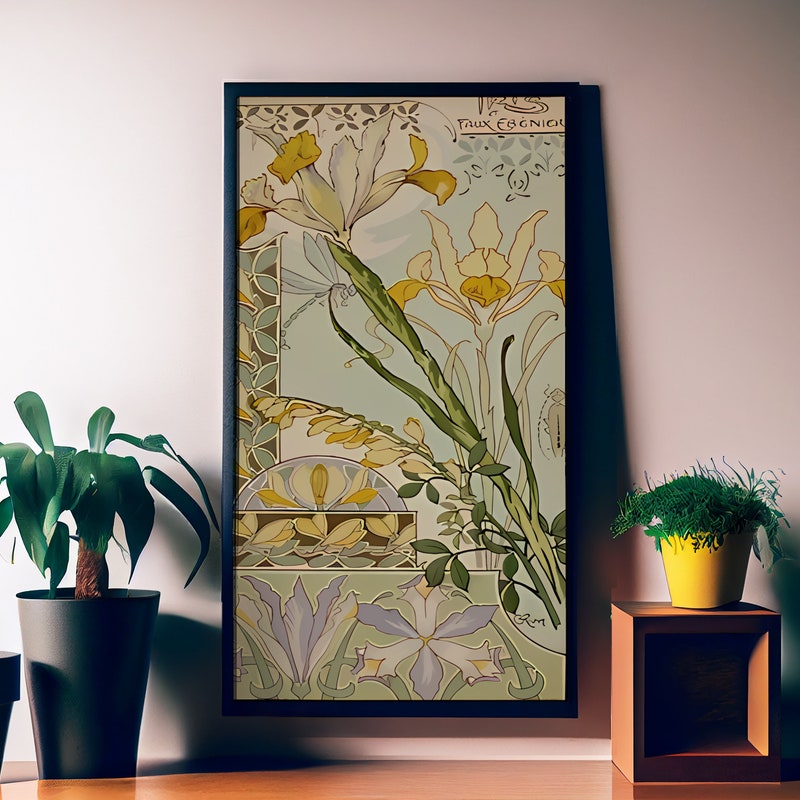 Art Nouveau Print - Etsy