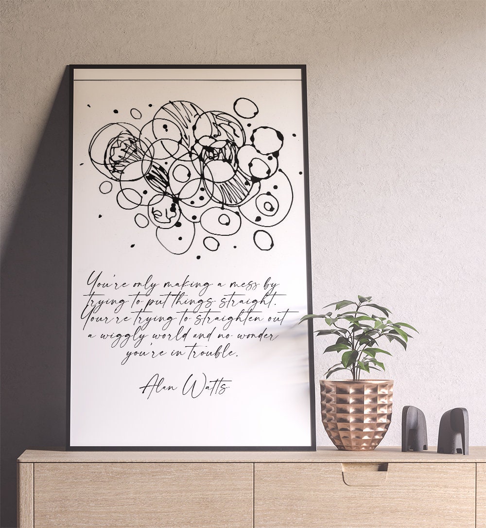 Digital Art & Collectibles Big Bang Alan Watts Poster Bohemian Art ...