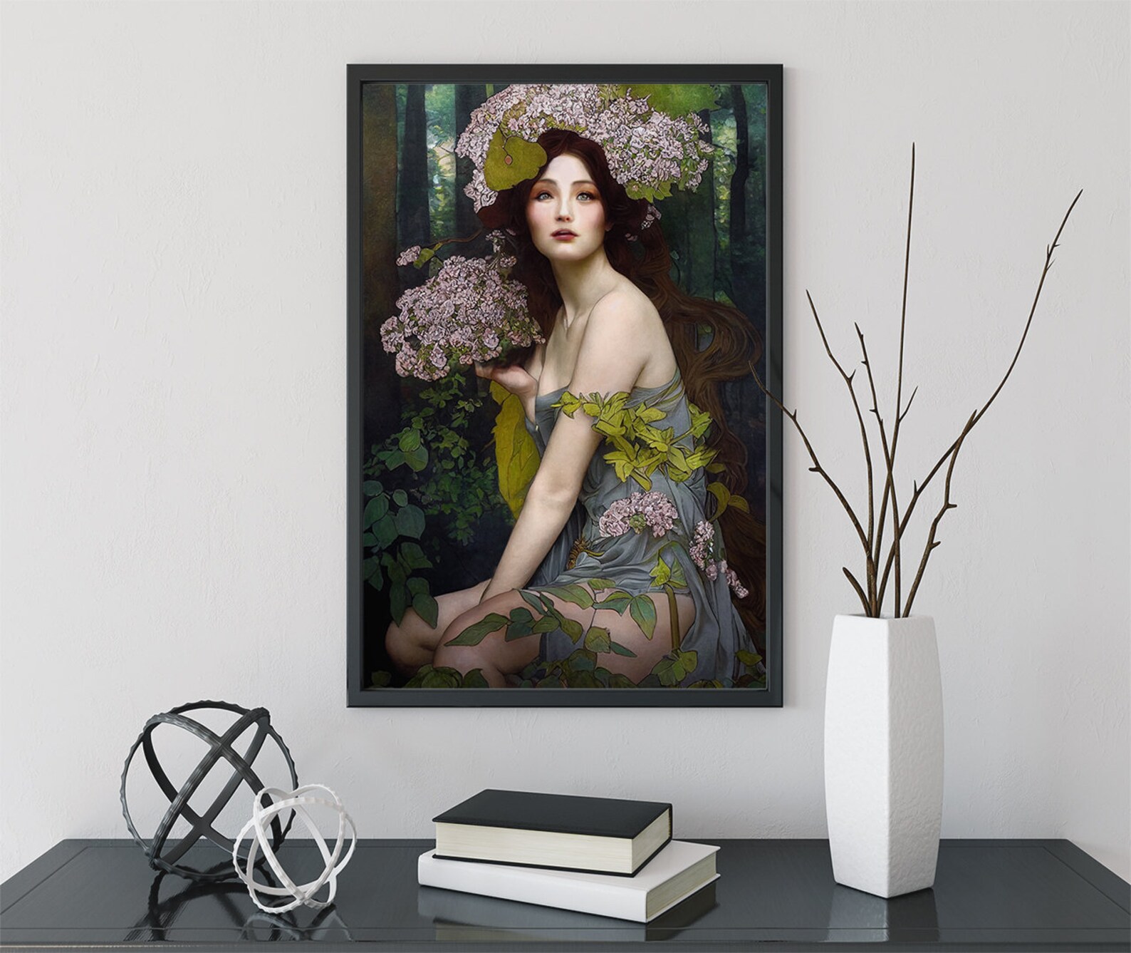Deco Art Nouveau Goddess Poster Bohemian Goddess Print - Etsy