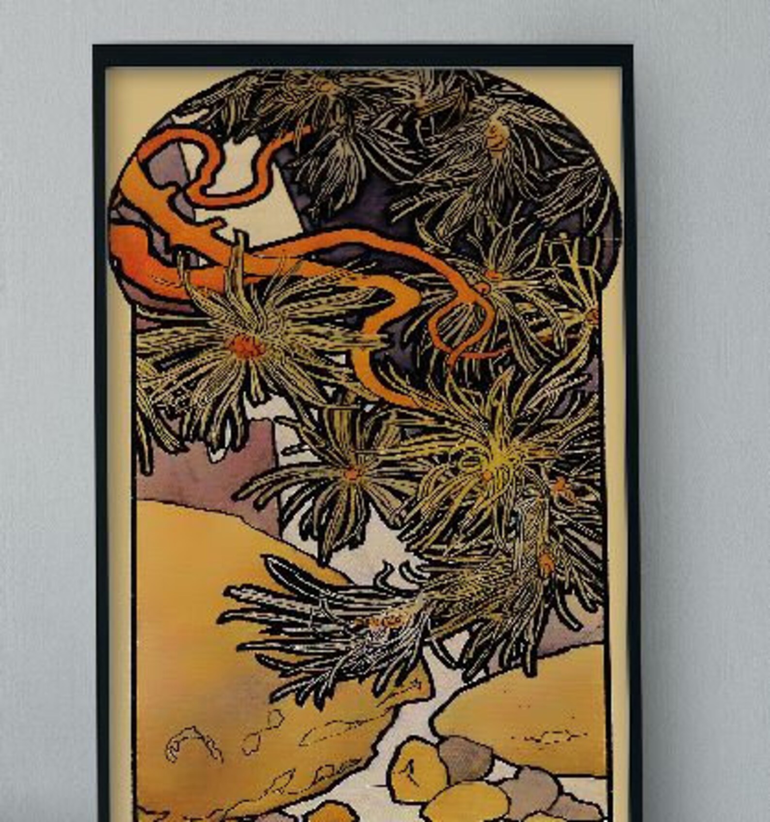 Mucha Print - Art Nouveau Nature- Bohemian Vintage - Print Large ...