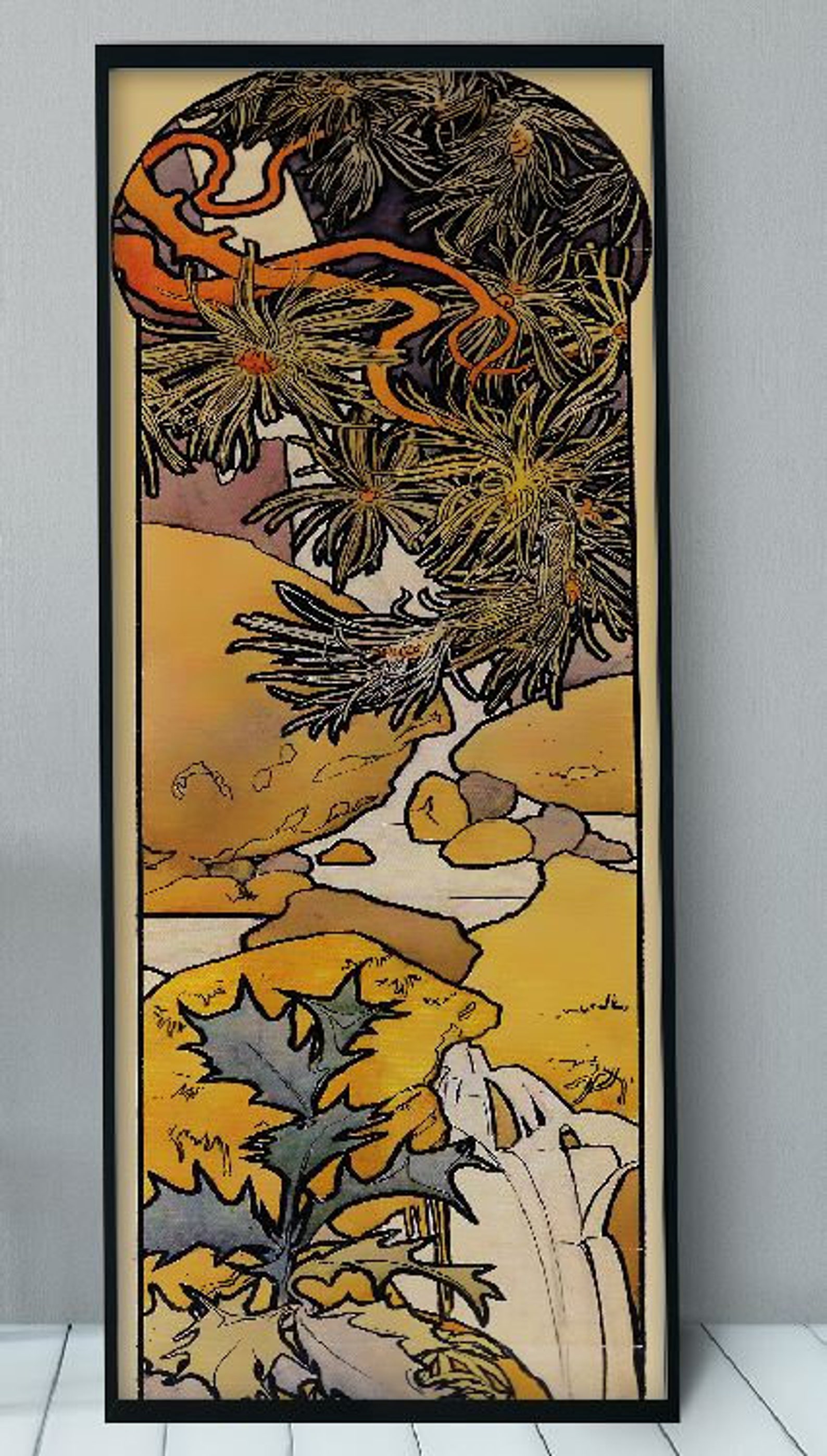 Mucha Print - Art Nouveau Nature- Bohemian Vintage - Print Large ...