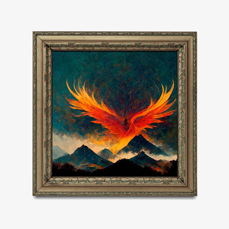 Phoenix Rising Art - Etsy