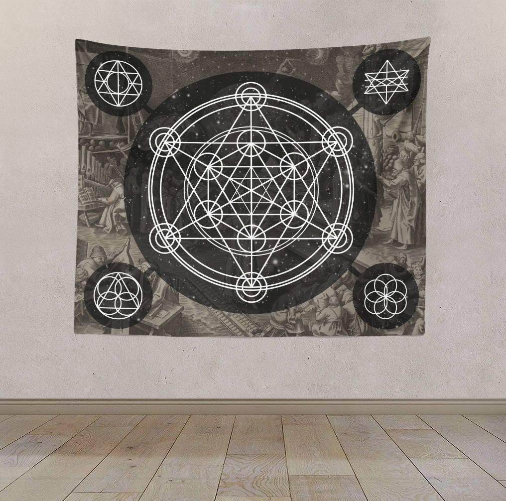 Sacred Geometry Tapestry Geometric Tapestry Wall Hanging - Etsy