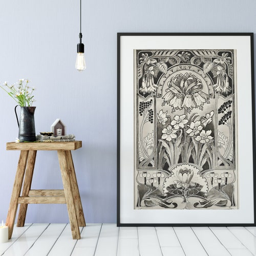 Deco Art Nouveau Goddess Poster Bohemian Goddess Print - Etsy