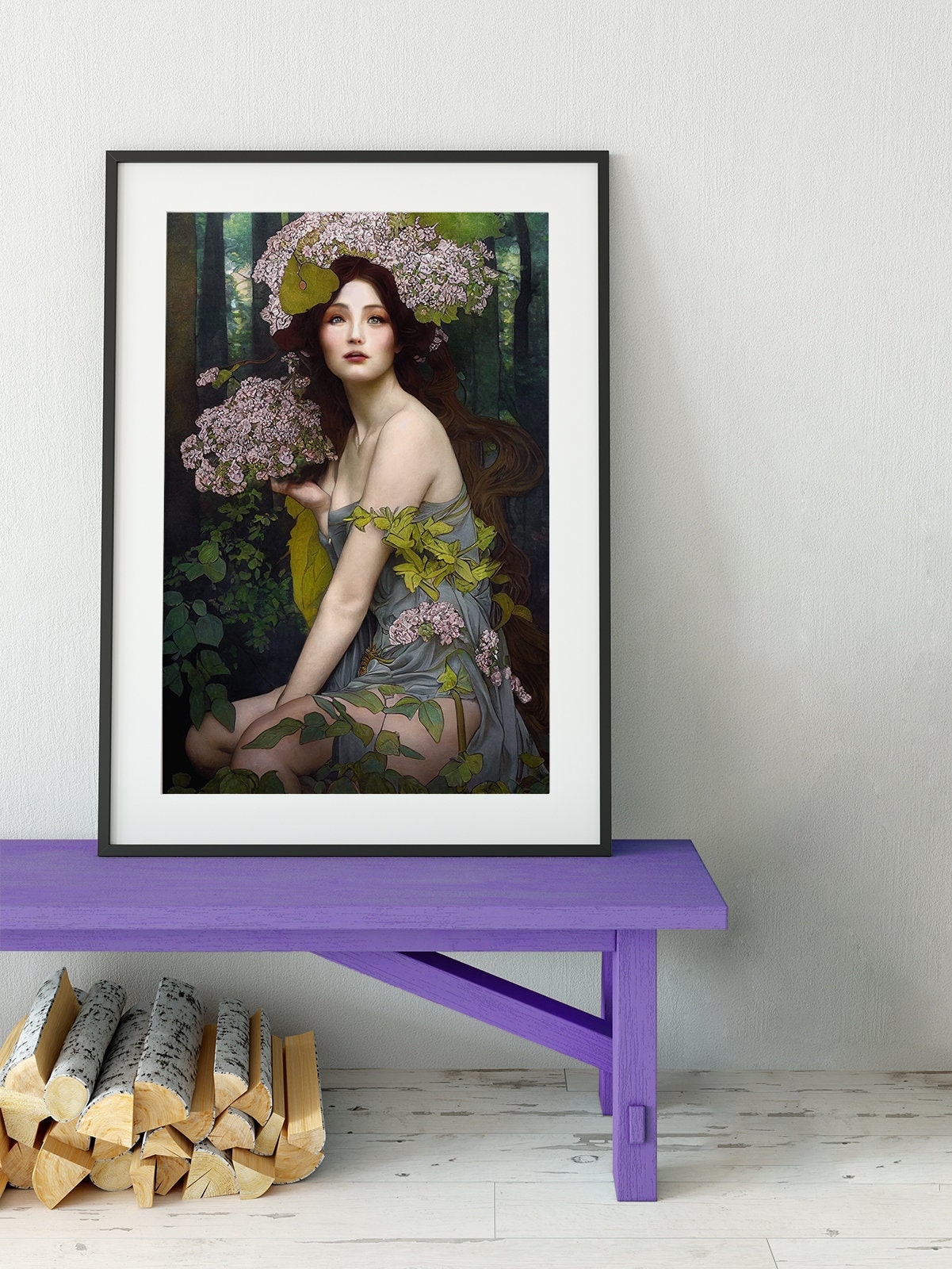Deco Art Nouveau Goddess Poster Bohemian Goddess Print - Etsy