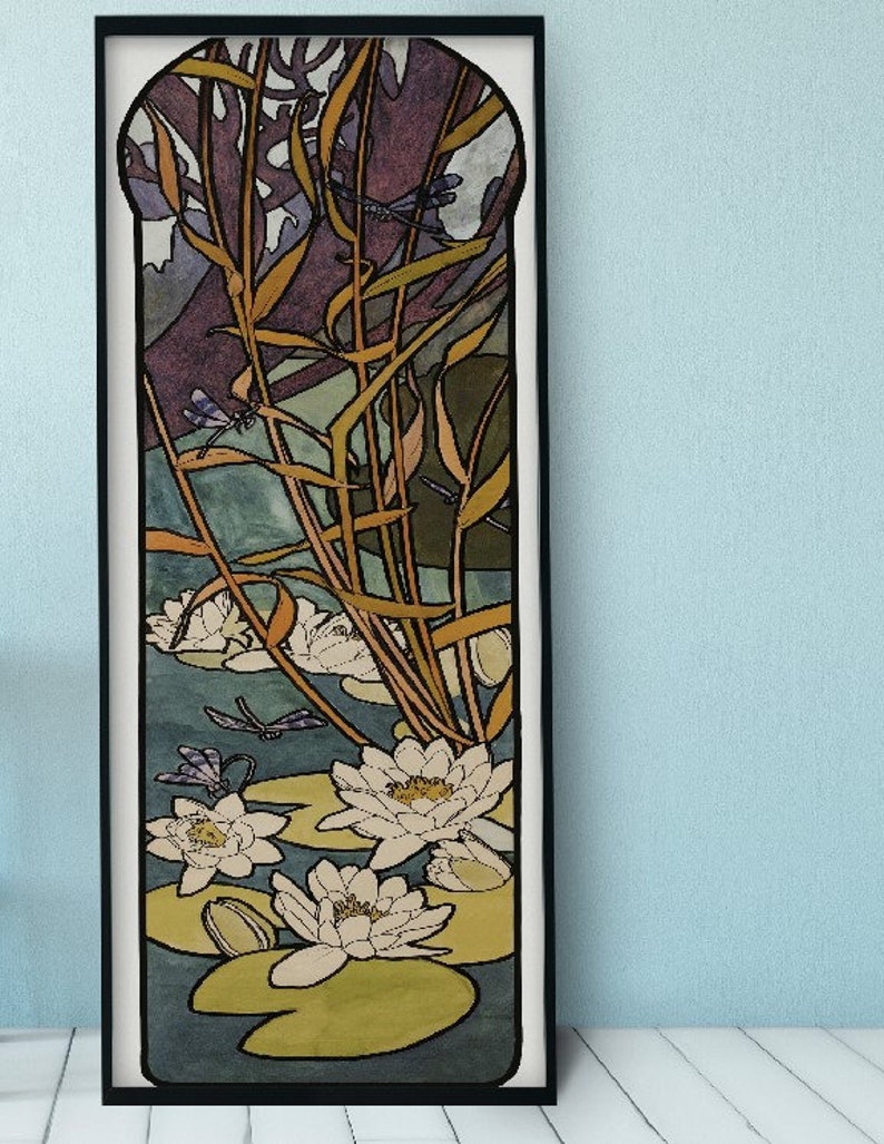 Mucha Print Art Nouveau Nature Bohemian Vintage Print - Etsy
