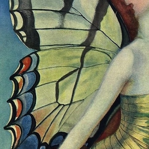 Life Magazine Flapper Print: Butterfly Lady Art Deco Poster - Etsy