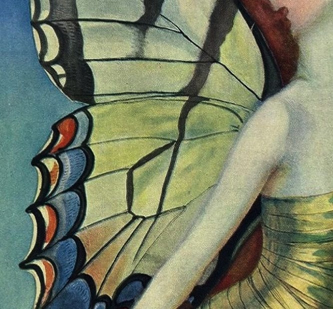 Life Magazine Flapper Print: Butterfly Lady Art Deco Poster - Etsy