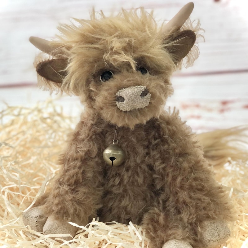 Highland Cow Teddy - Etsy UK