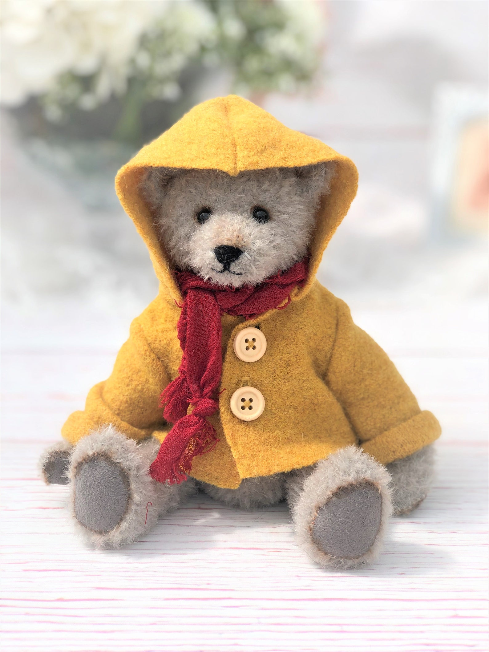 Small Traditional Teddy Bear - "oscar" - Mohair Jointed Artist Bear ...