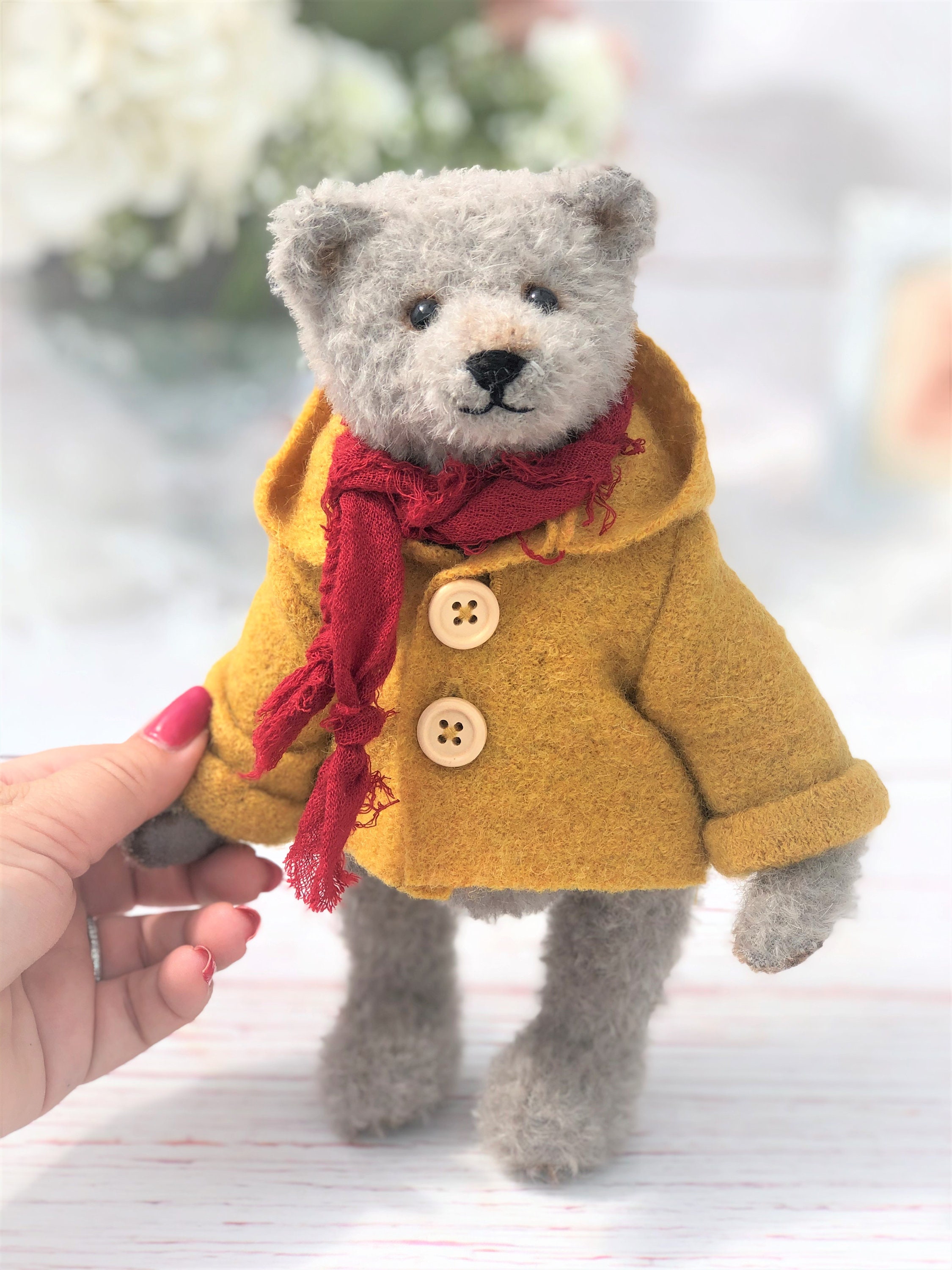 Small Traditional Teddy Bear - "oscar" - Mohair Jointed Artist Bear ...