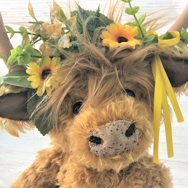 Highland Cow Teddy - Etsy UK