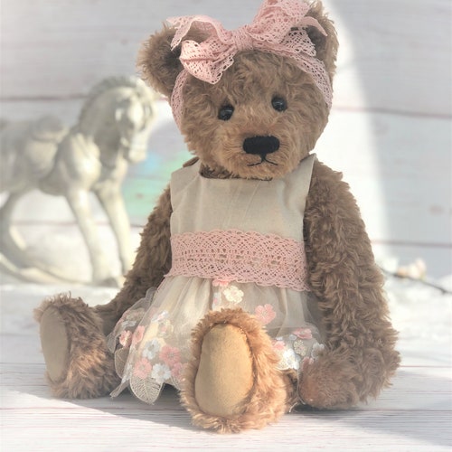 Large Traditional Jointed Mohair Bear reuben - Etsy UK