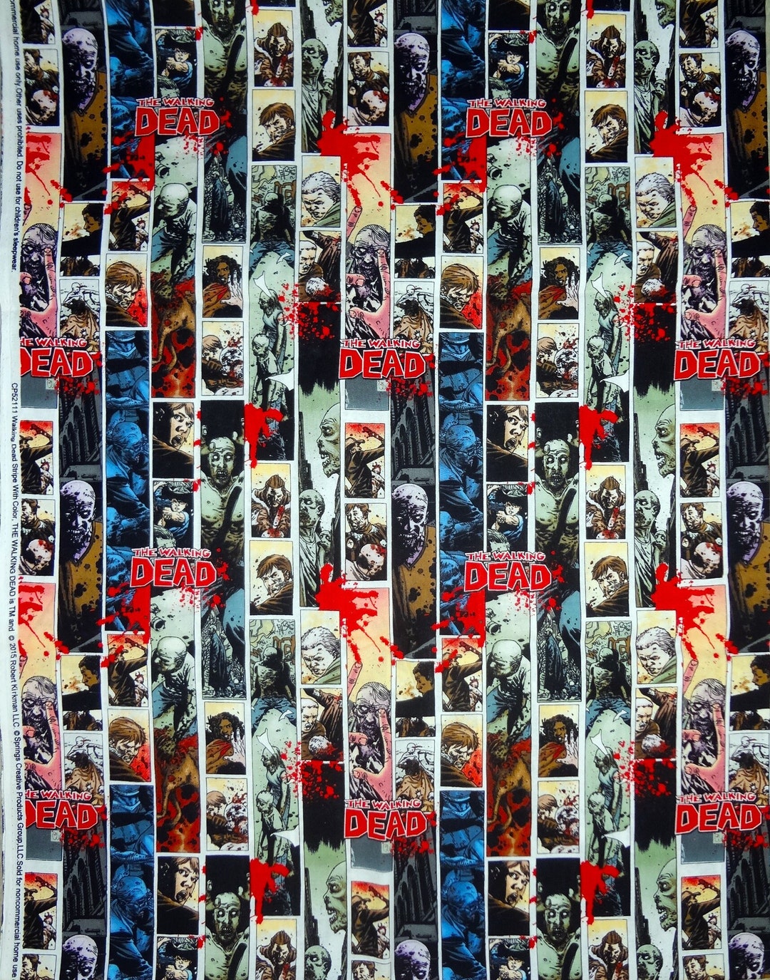 1/2 Yard - the Walking Dead Fabric by the Yard - 2015 Springs Creative ...