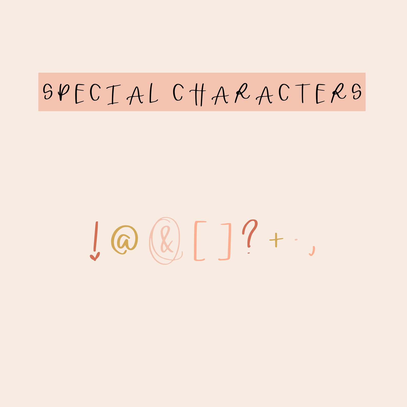 Handwriting Font Procreate Lettering Font | Etsy