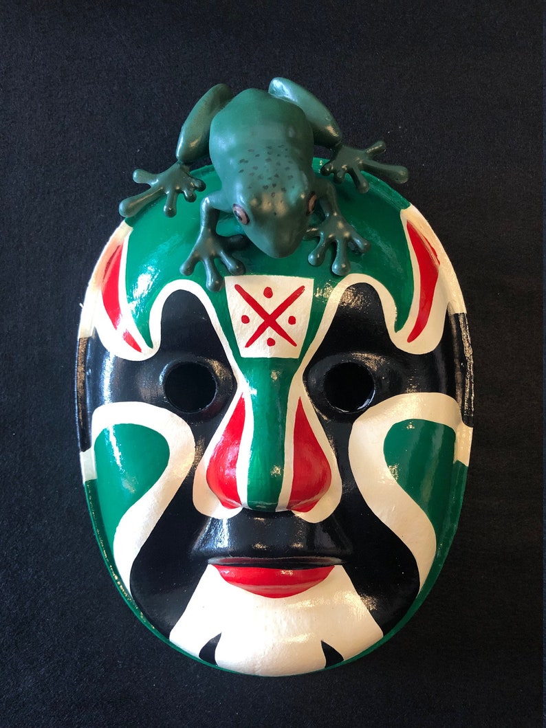 Handpainted Lizard Mask: 5 Deadly Venoms Homage, Kungfu Cosplay - Etsy