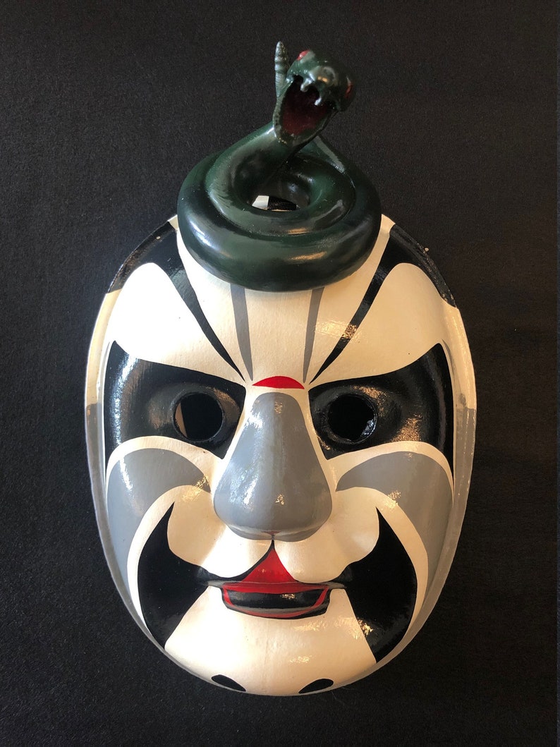 Handpainted Toad Mask: 5 Deadly Venoms Kungfu Homage, Cosplay Costume ...