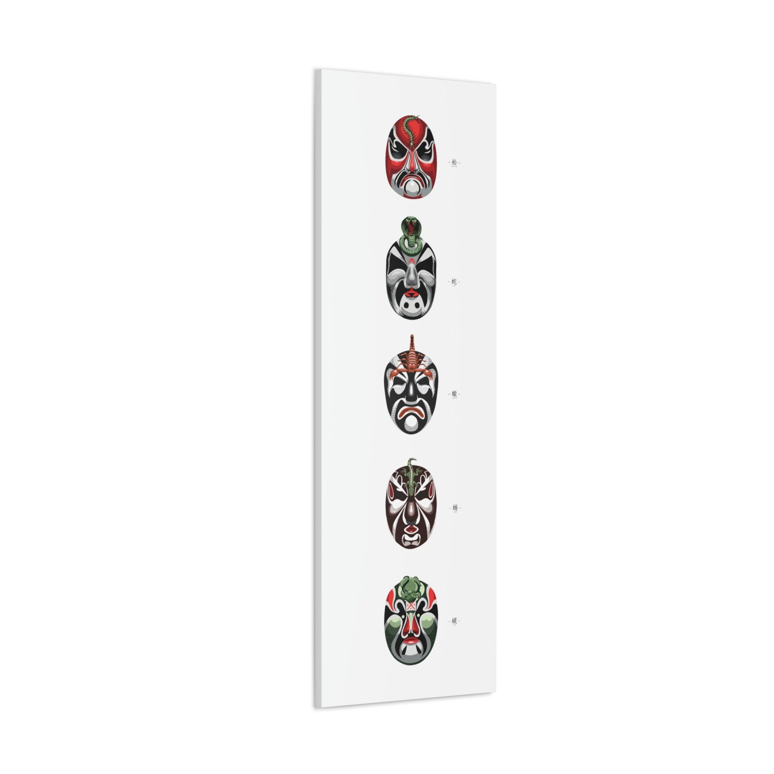 5 Deadly Venoms Artist Grade Canvas Print, Original Artwork, Asian ...