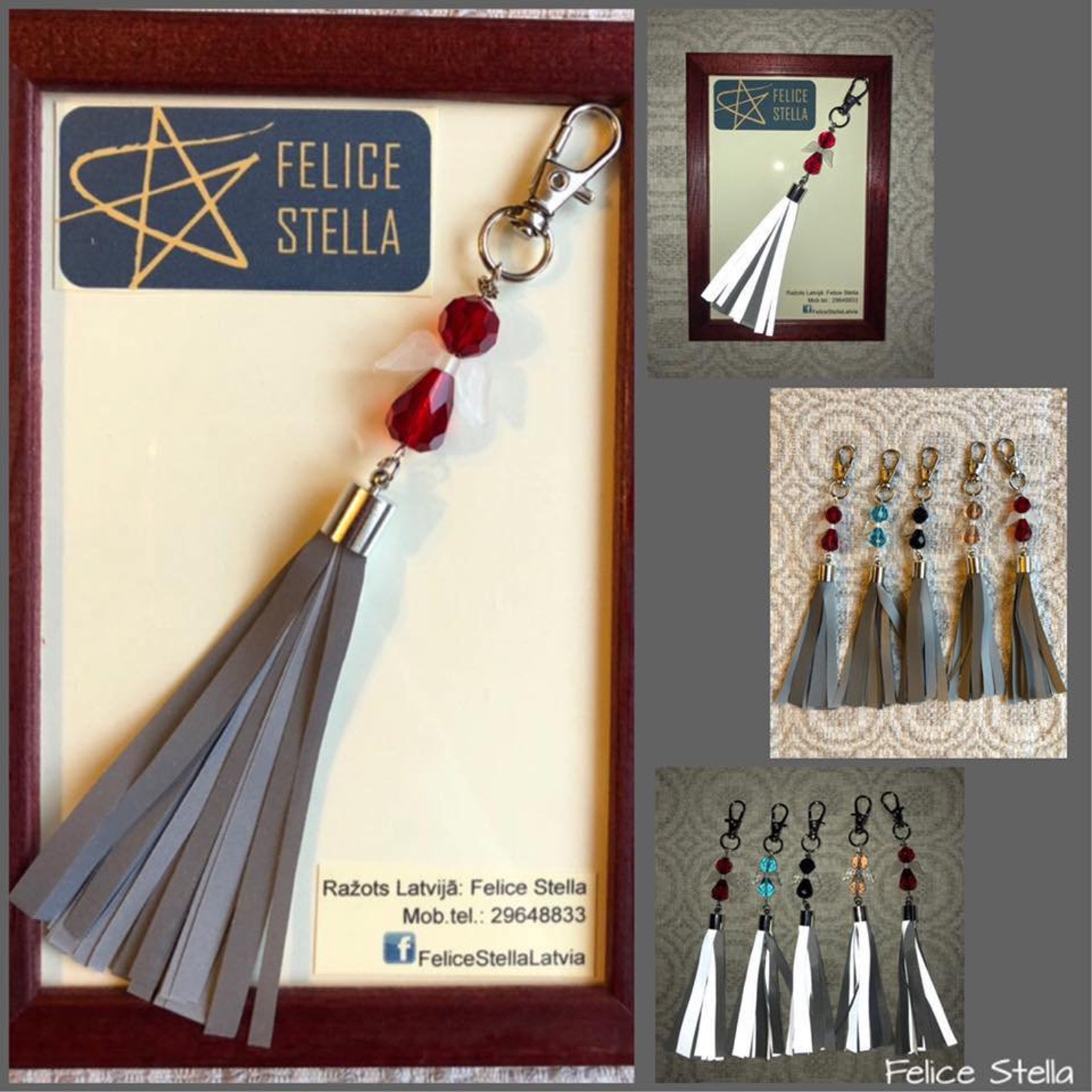 Reflective Tassel With Glass Beads Angel Reflective Pendant - Etsy