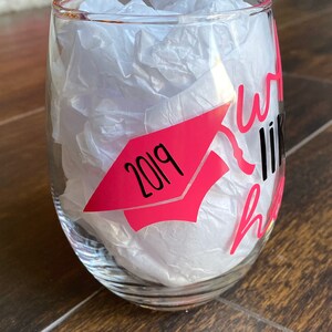 Graduation Wine Glass / Graduation Gift - Etsy