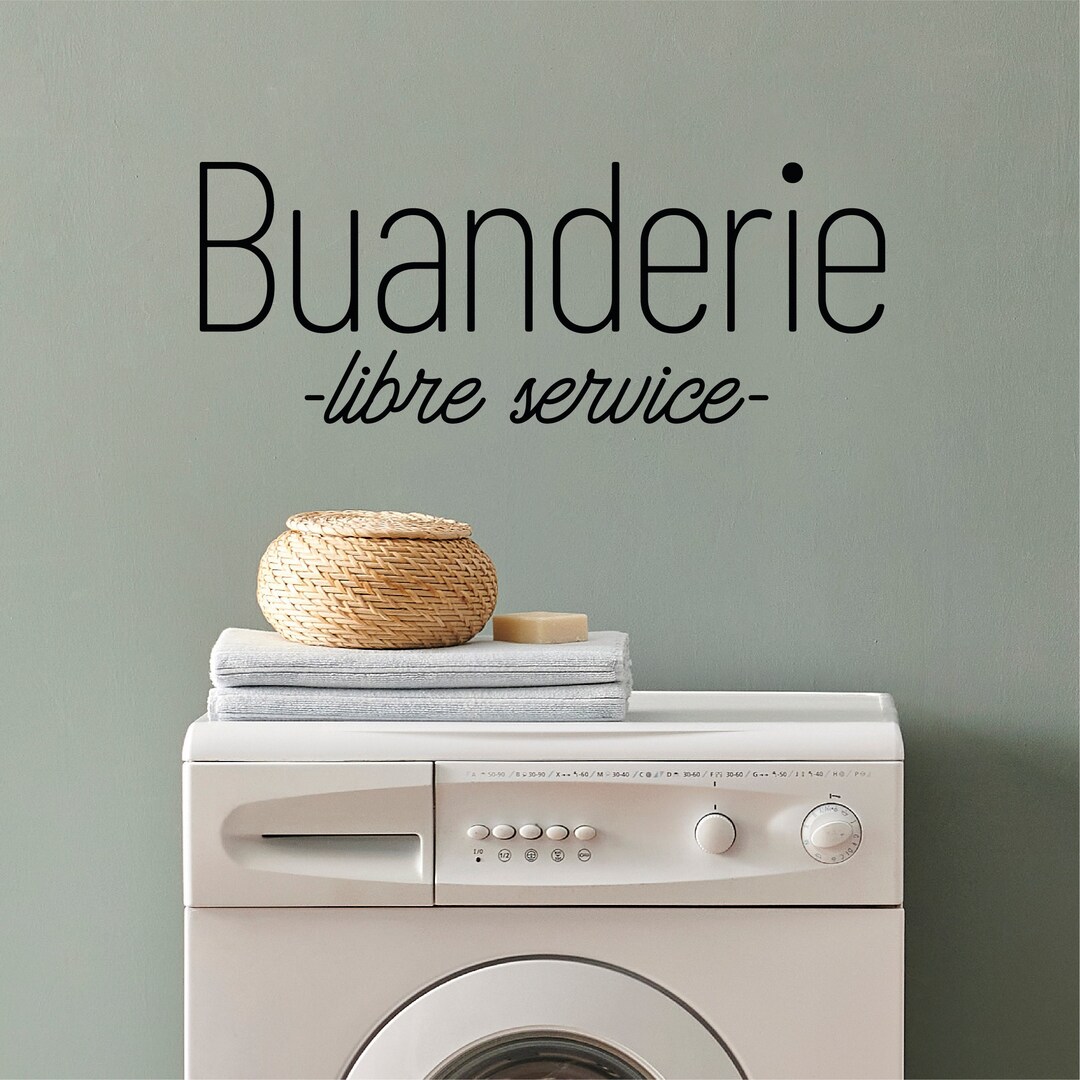 Self-service Laundry Sticker Laundry Room Sticker, Laundry Room Wall ...