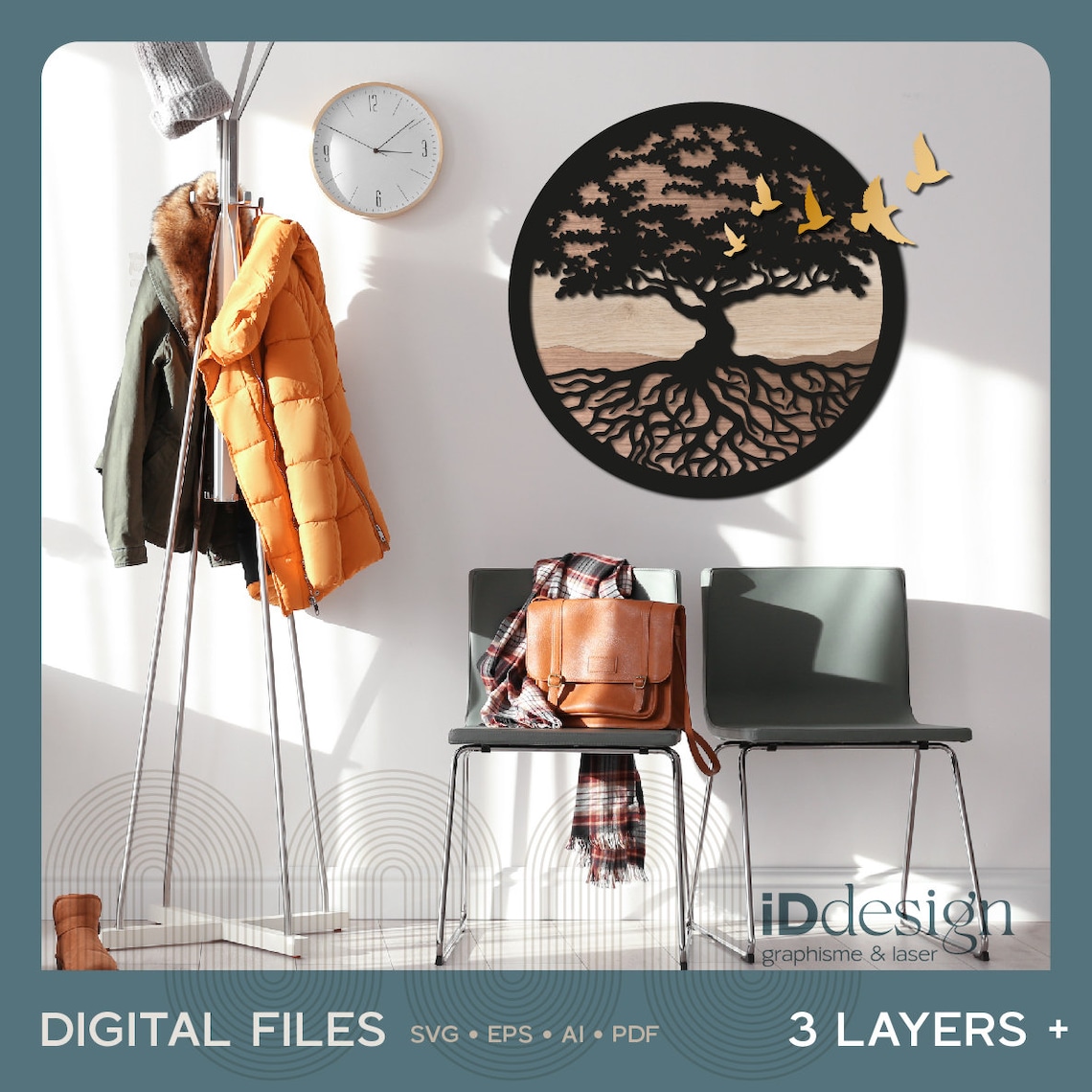 Tree of Life 3 Layers Svg/tree of Life Cut/plywood Cutting/paper ...