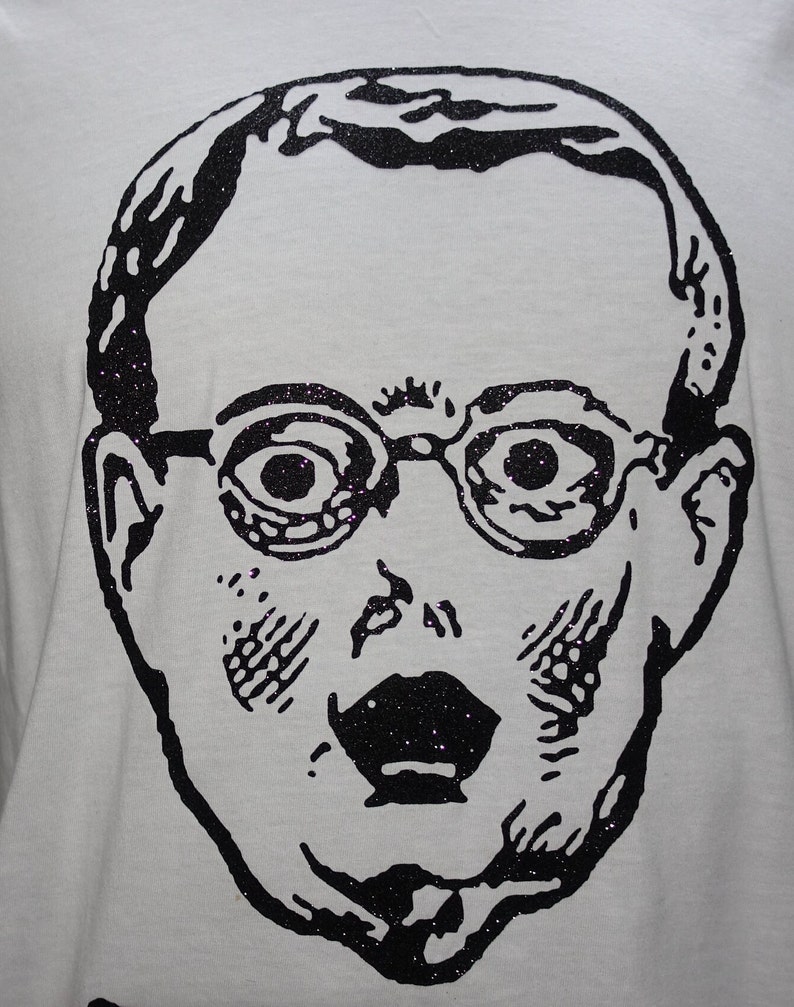 Devo, Black Glitter T Shirt, Boogie Boy, Booji Boy, Are We Not Men? We ...