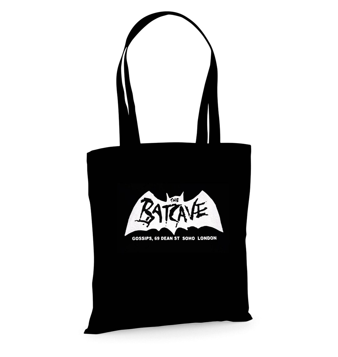The Batcave Club, Gossips, Soho, London, White Glitter Print on 100% ...