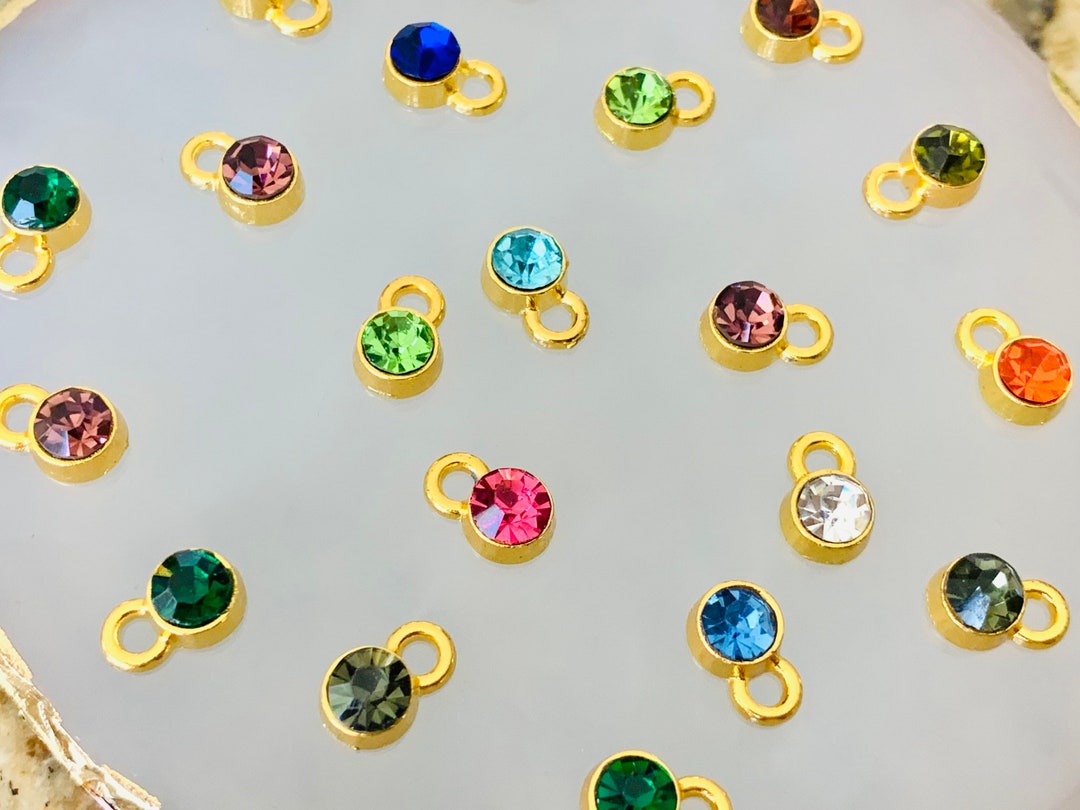 20 Tiny Crystal Rhinestone Charms for DIY Jewelry Charms Necklace ...