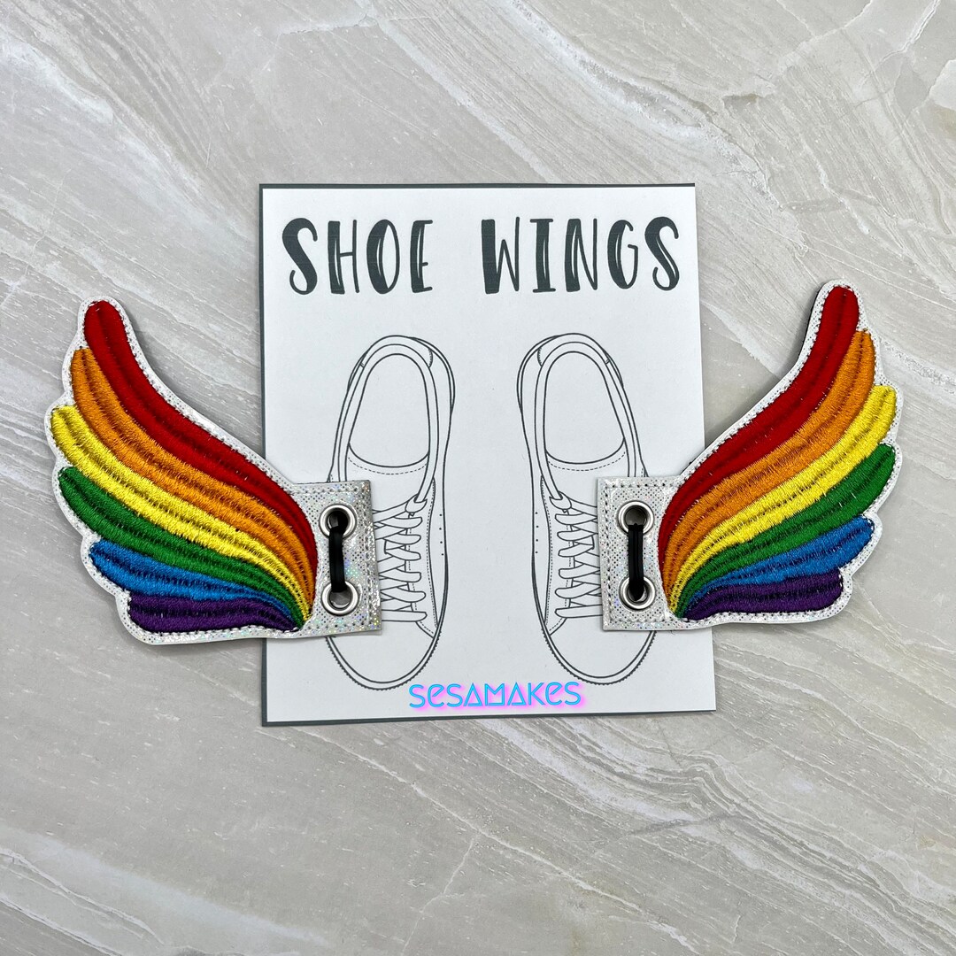 Rainbow Pride Shoe Wings - Etsy