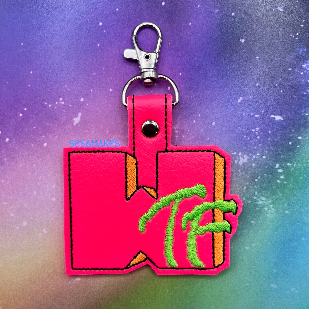 WTF Key Fob/bag Tag - Etsy