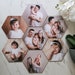 Hexagon Photo Frame, Wooden Hexagonal Photo Frame, Personalized Photo ...