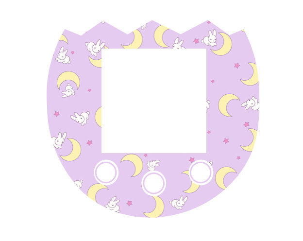 Tamagotchi Pix Faceplate Template