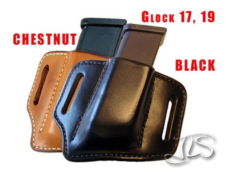 For Glock Models Leather Magazine Pouch Single Mag Pancake | Etsy