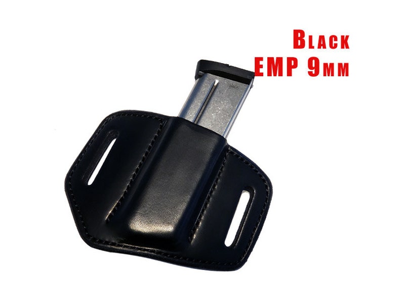 1911 Magazine Pouch Single Mag Pancake Style Leather Single Stack 45 ...