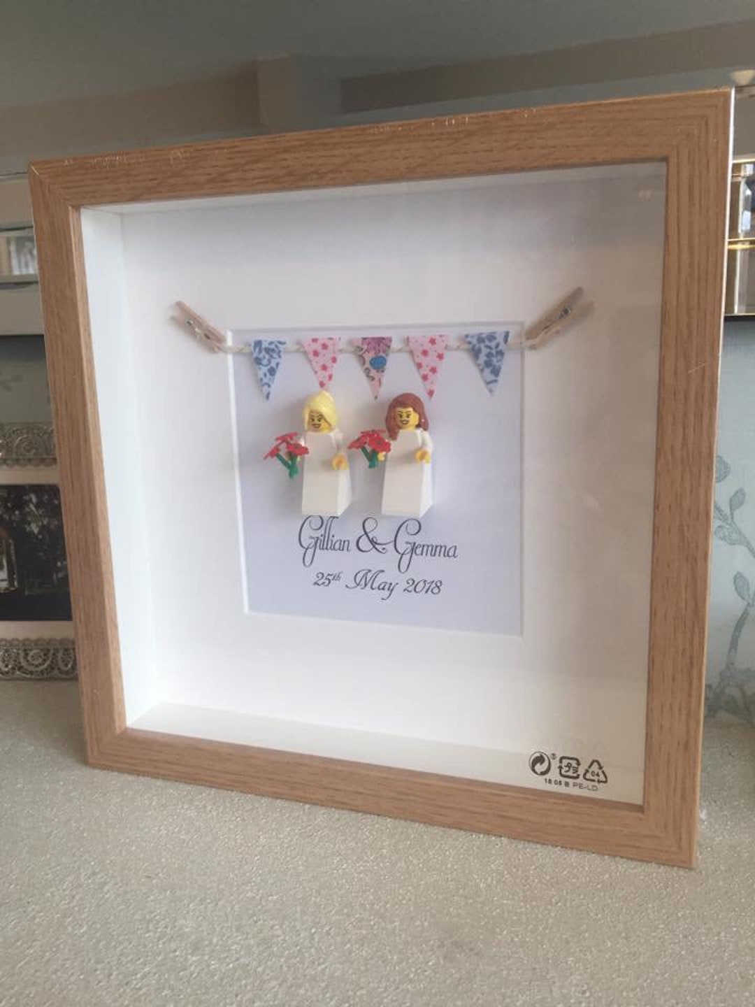 Lego Style Wedding Frame - Etsy