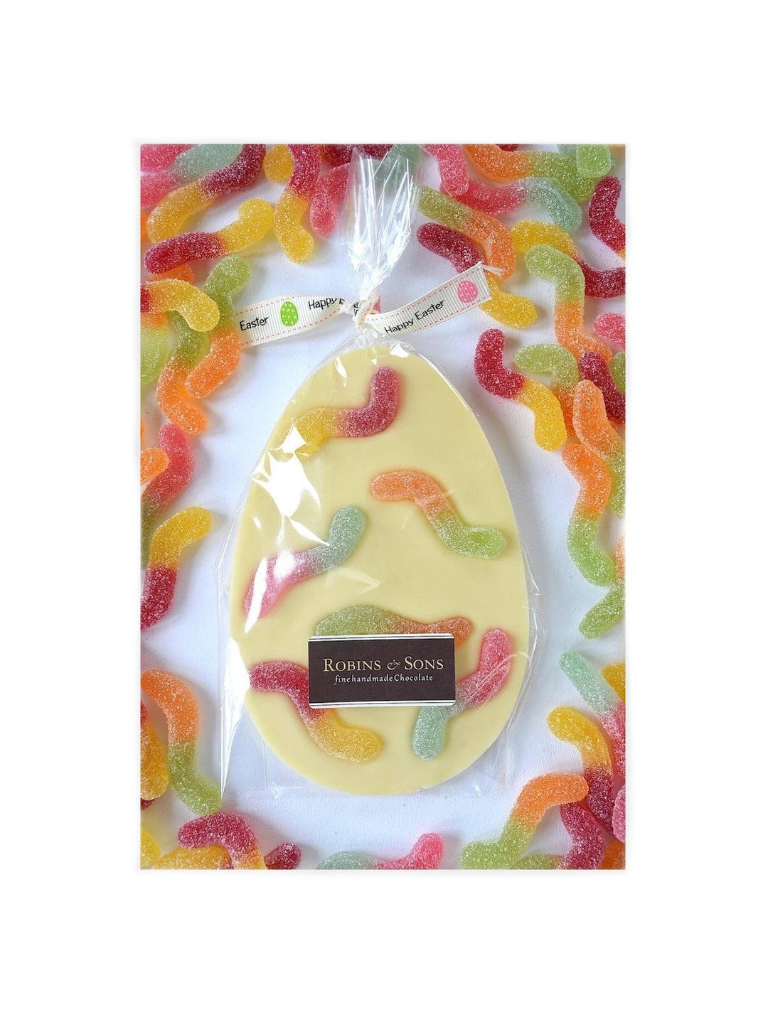 FIZZY WIZZERS White or Milk Chocolate Easter Egg Flegg - Topped With ...