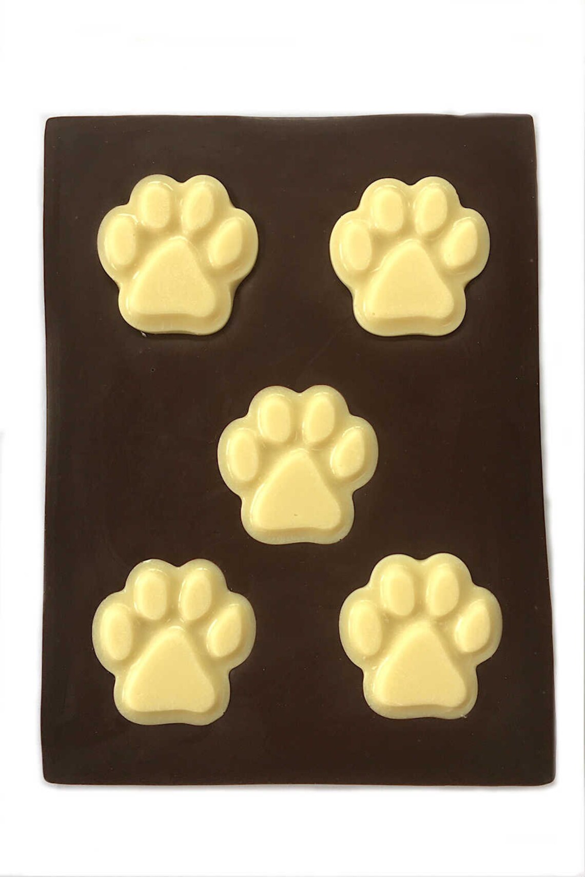 PAW PRINTS Dark Chocolate Gift Boxed Bar Dog Themed / - Etsy