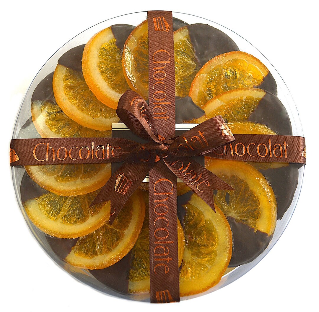 Dark Chocolate ORANGE SLICES - Soft and Succulent Whole Orange Slices ...