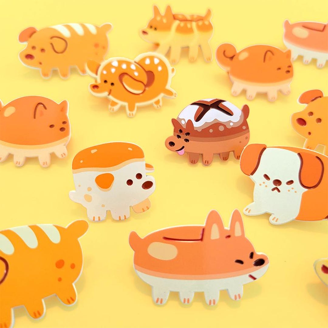 Bakery Pups! Enamel Pin Gacha Pack! | Cute Baked Goods Pins | Gift for ...