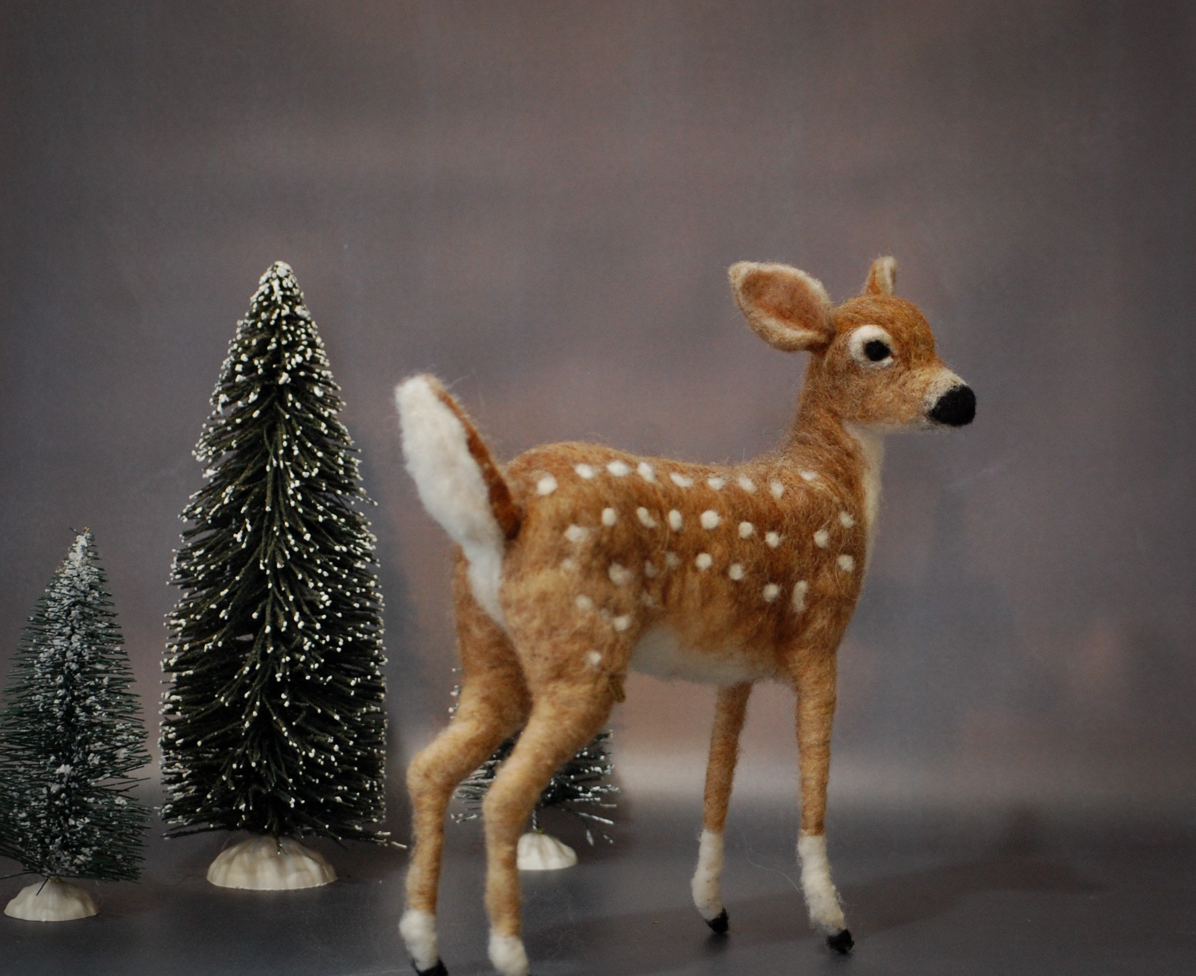 Needle Felted Fawn Deer Made to Order Wool Animal | Etsy