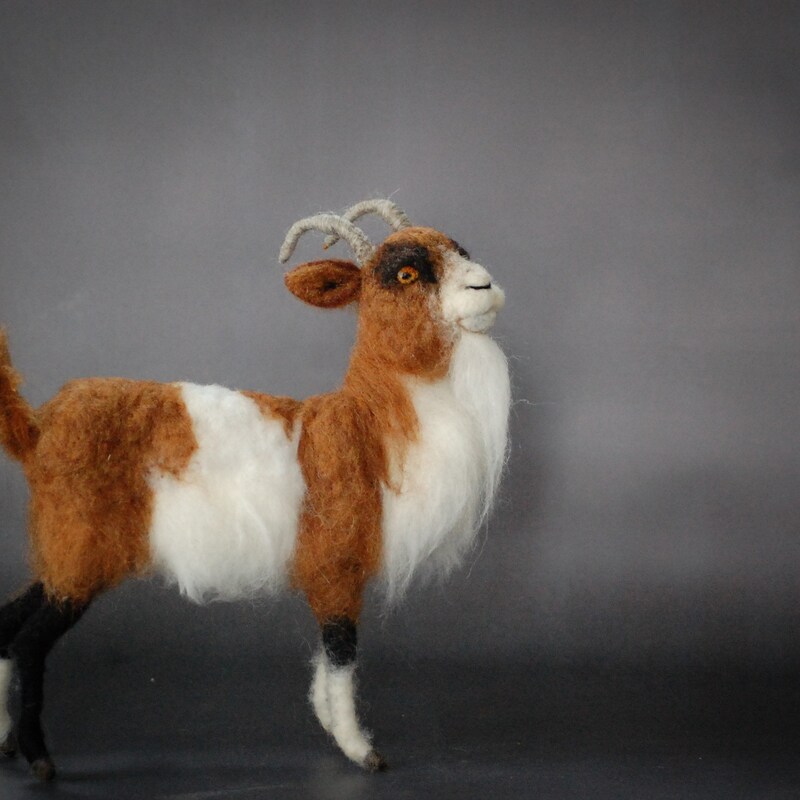 Needle Felted Goat - Etsy