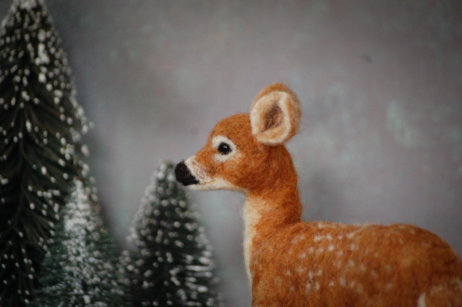 Needle Felted Fawn Deer Made to Order Wool Animal | Etsy