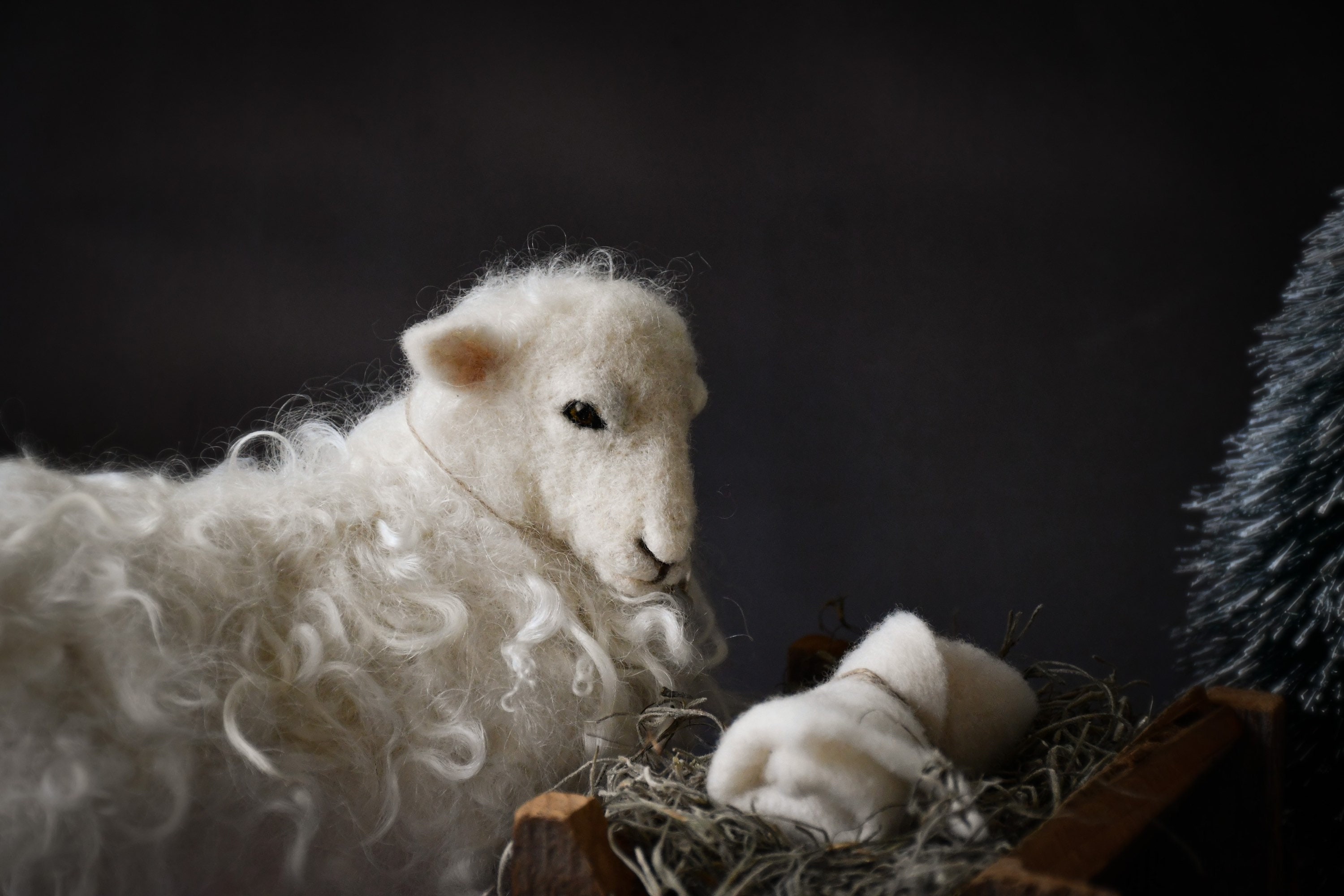 Needle Felted Sheep Made to Order Wool Animal Sculpture - Etsy