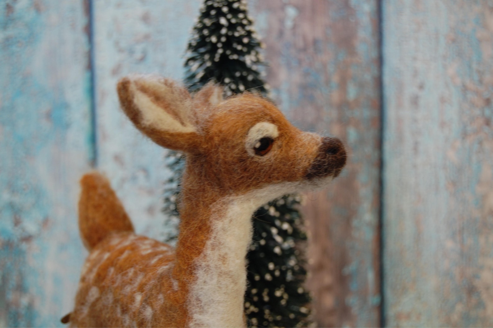 Needle Felted Fawn Deer Made to Order Wool Animal | Etsy