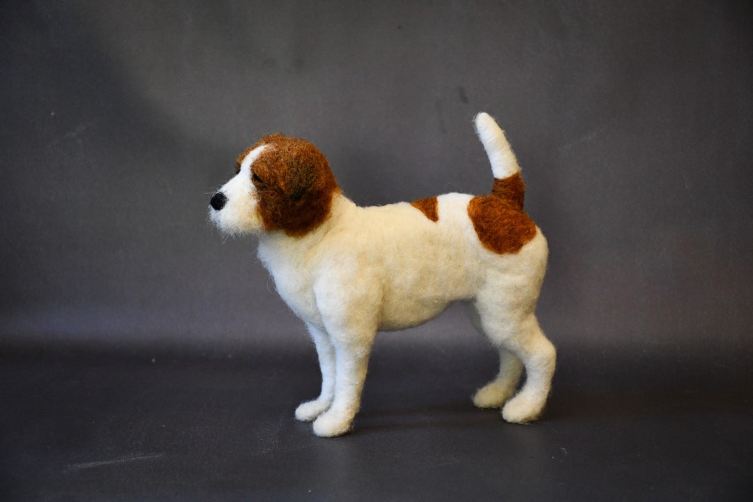 Needle Felted Jack Russel Terrier Dog Animal Wool Art - Etsy