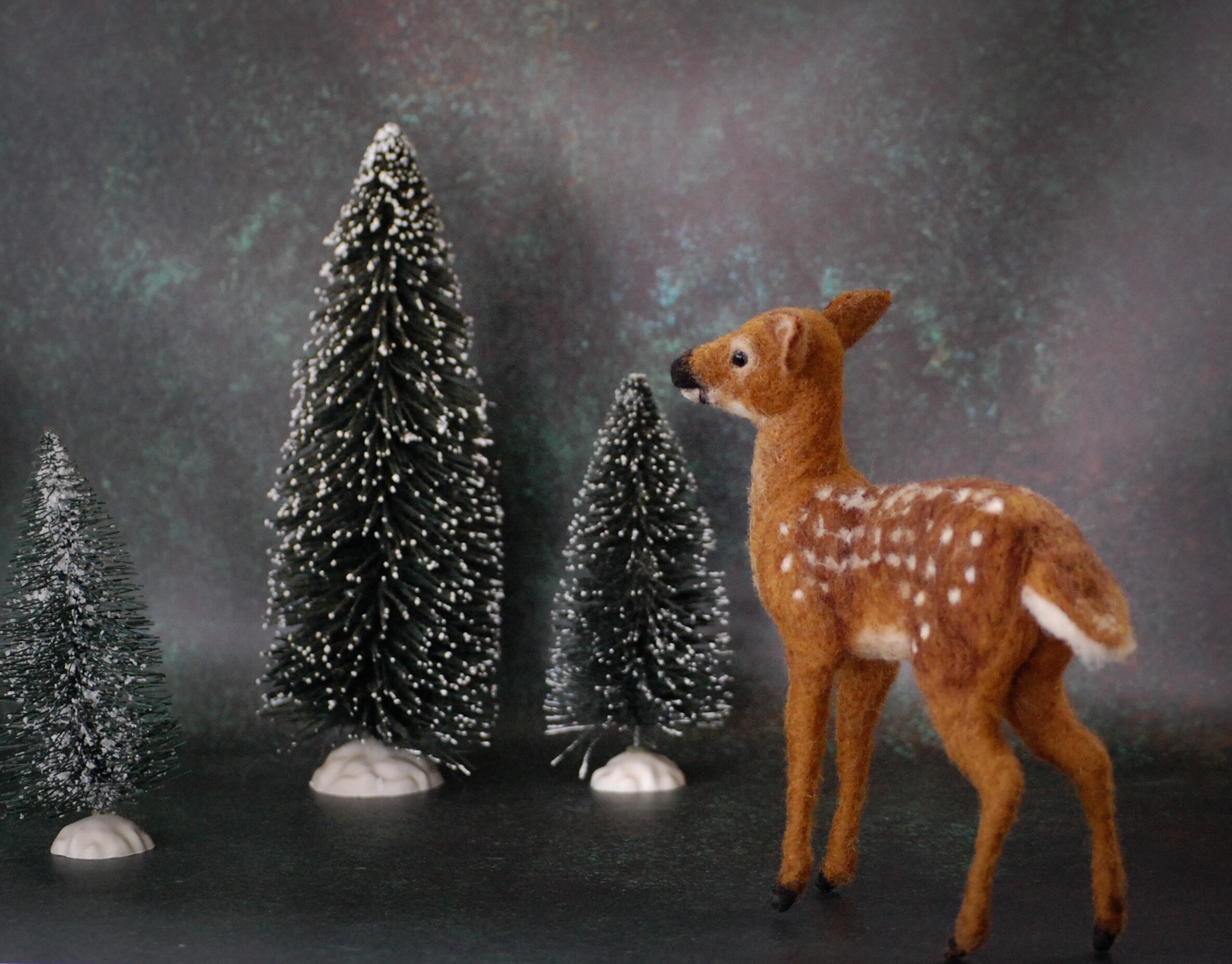 Needle Felted Fawn Deer Made to Order Wool Animal | Etsy